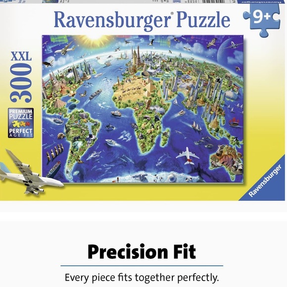 Games | Ravensburger World Landmarks Map 30 Piece Jigsaw | Poshmark